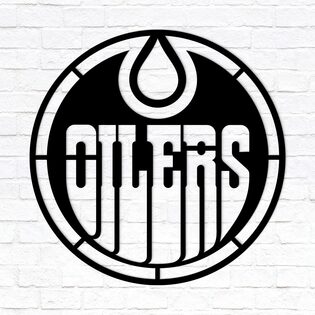 Edmonton Oilers - Logo on the Wall | DUBLEZ