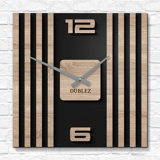 Luxury Wooden Clock - Slats | DUBLEZ