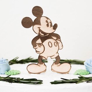 Dřevěná postavička na dort - Mickey mouse | DUBLEZ