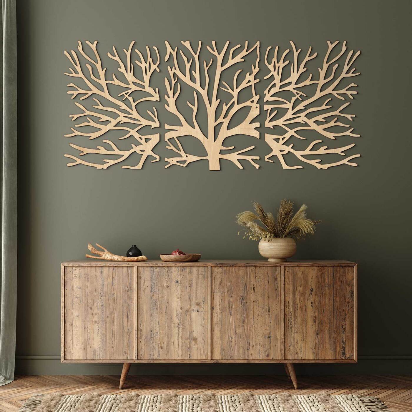 Veľký drevený obraz na stenu - Strom Trinity | DUBLEZ