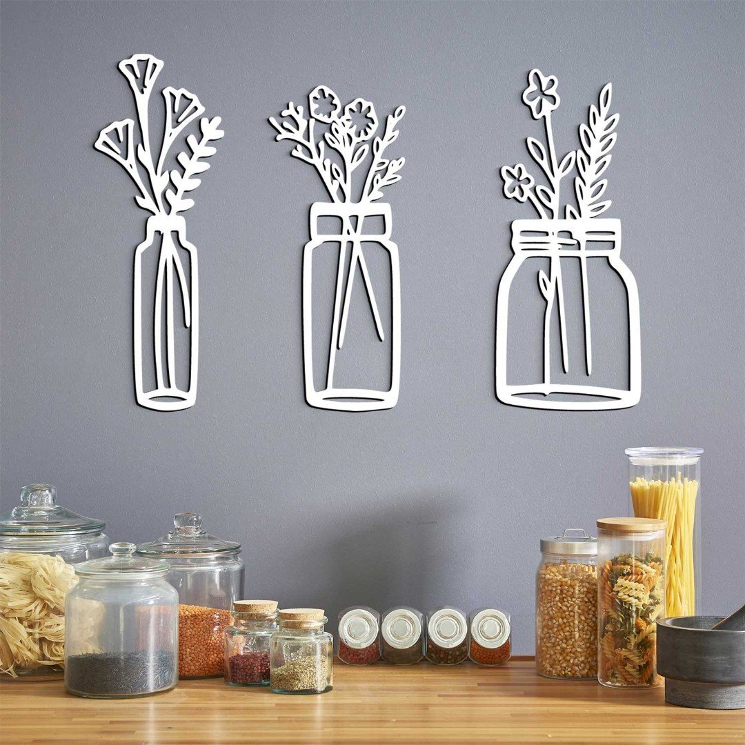 Sticker flori 3D din lemn | DUBLEZ